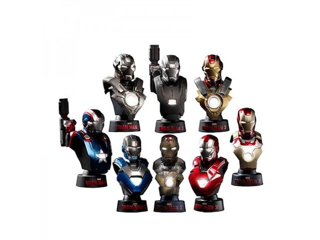 Iron Man 3 Busts 1/6 11 cm Deluxe Set Series 2 (8)