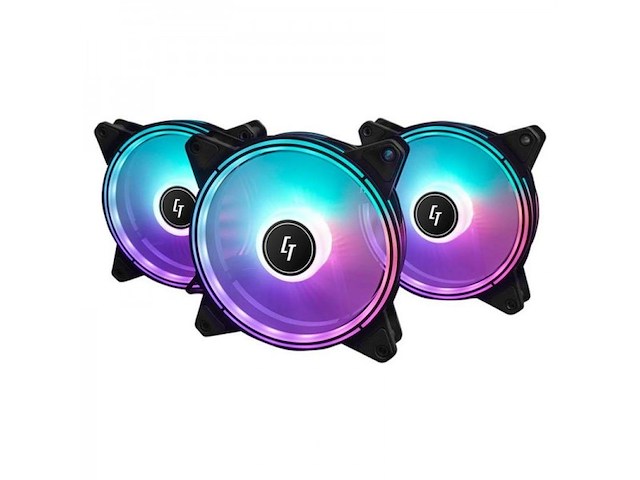 Chieftec Set Ventilatora Chieftronic Nova Set NF-3012RGB 120 x 120 x 25mm (3 komada)