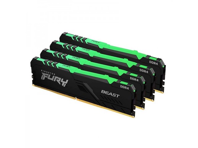 Kingston DIMM DDR4 128GB (4x32GB kit) 3200MHz KF432C16BBAK4/128 Fury Beast RGB