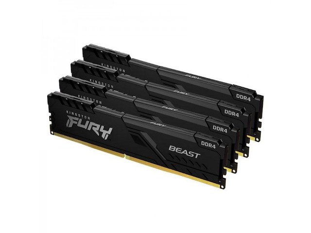 Kingston DIMM DDR4 128GB (4x32GB kit) 3600MHz KF436C18BBK4/128  Fury Beast Black