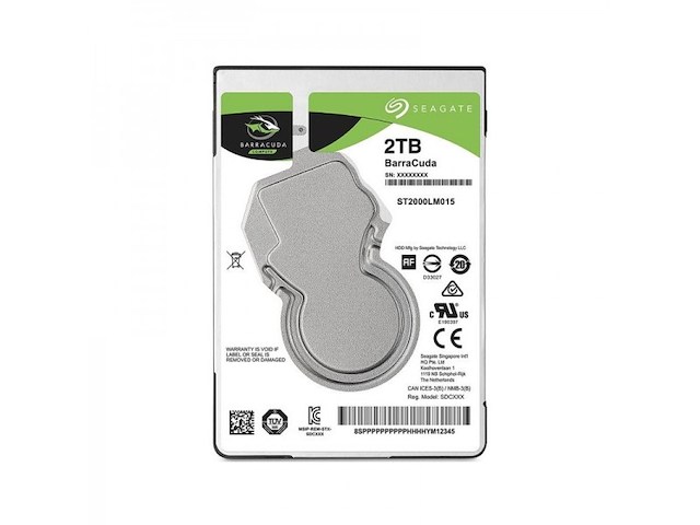 Seagate 2TB 2.5` SATA III 128MB 5.400rpm ST2000LM015 Barracuda