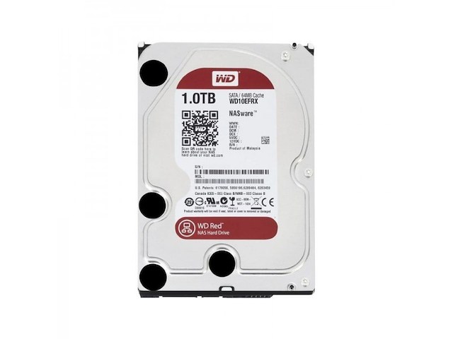 Wd 1TB 3.5` SATA III 64MB IntelliPower WD10EFRX Red