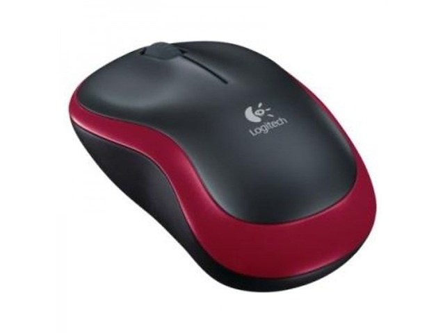 Logitech M185 Wireless crveni miš Retail