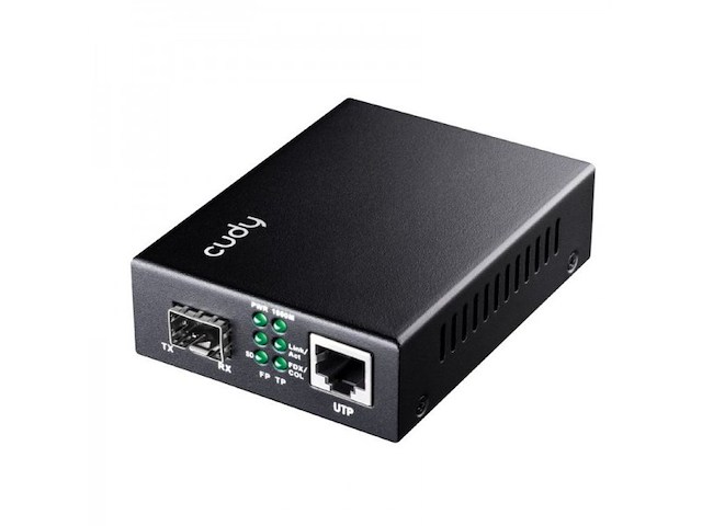 Cudy MC220 Gigabit Ethernet Fiber konverter sa 1 SFP slotom