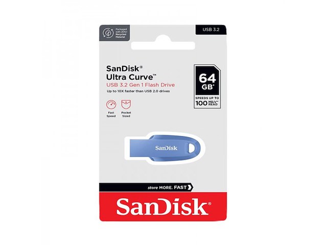USB flash memorija SanDisk Ultra Curve 3.2 64GB plava