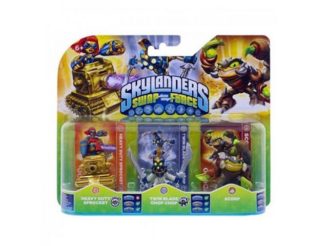 Skylanders SWAP Force Triple Pack C (Star Strike + Gill Grunt + Trigger Happy)