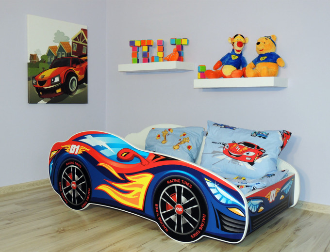 Dečiji kreveti “Racing Car” Red Blue