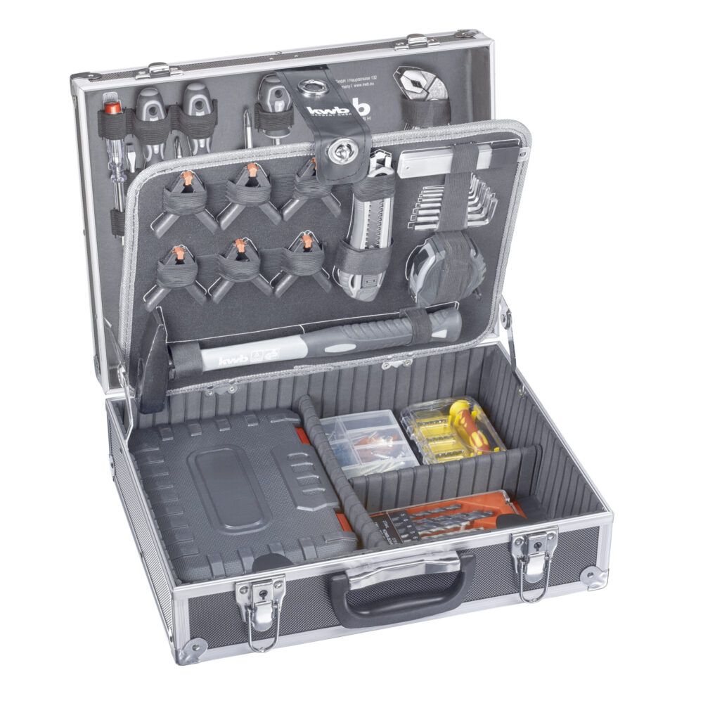 Set ručnog alata u aluminijumskom koferu, 199 delova KWB 49375561