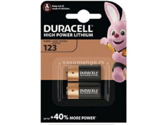 Duracell HPL 123, 3V, 140mAh, PAK4 CK, baterija 17x33,4mm