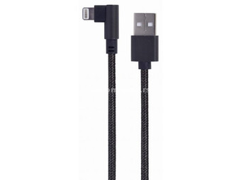CC-USB2-AMLML-0.2M Gembird pod uglom USB 8-pin kabl za punjenje i prenos podataka, 0.2 m, black