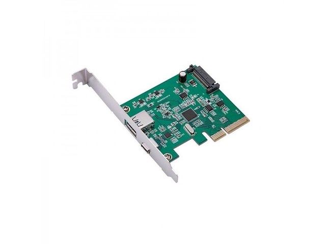 E-green PCI-Express kontroler USB 3.1 Type-A+USB-C Host