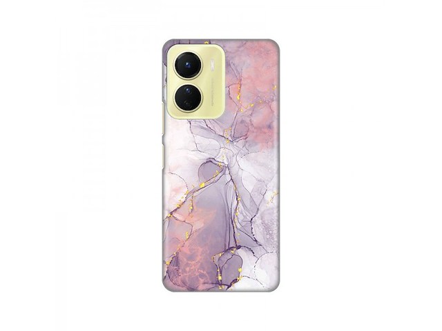 Maskica Silikonska Print za Vivo Y16  Vivo Y16 Pink Marble