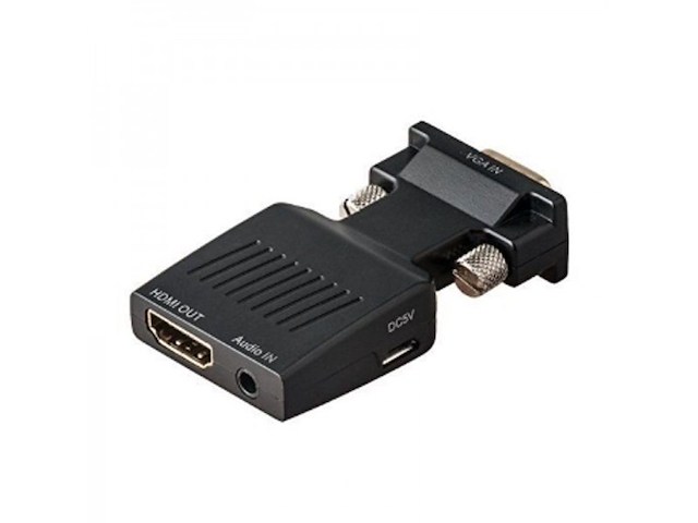 Fast Asia Adapter-konvertor VGA (M) - HDMI (Ž) plug in