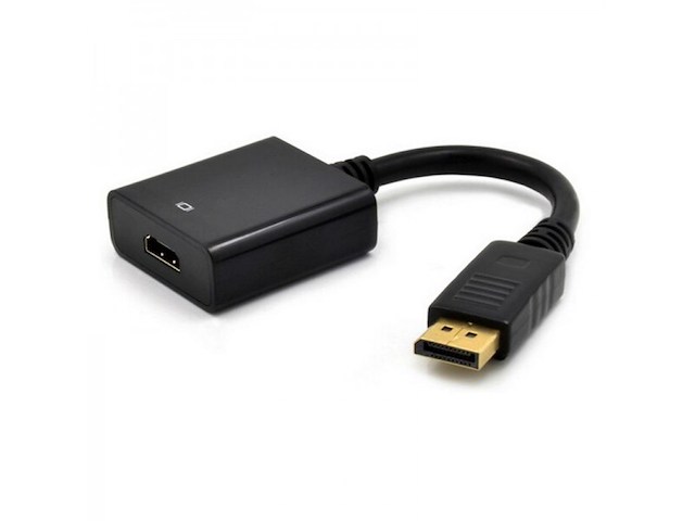 E-green Adapter DisplayPort (M) - HDMI (F) crni