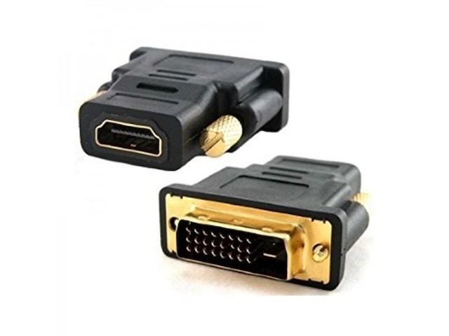 E-green Adapter DVI-D Dual Link (M) - HDMI (F) crni