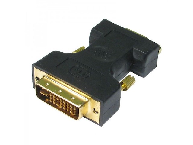 Fast Asia Adapter DVI-I  (M) - VGA (F) crni