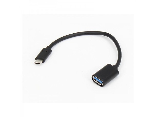 E-green Adapter USB 3.0 (F) - USB 3.1 Tip C (M) - OTG 0.15m crni