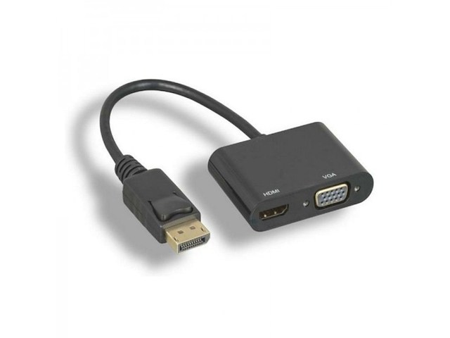 Fast Asia Adapter-konvertor DISPLAY PORT na HDMI+VGA