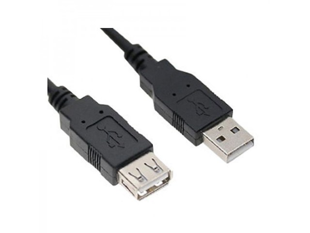 E-green Kabl USB A - USB A M/F (produžni) 3m crni