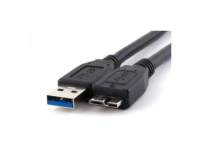 E-green Kabl USB 3.0 tip A -  Micro-B M/M 2m crni