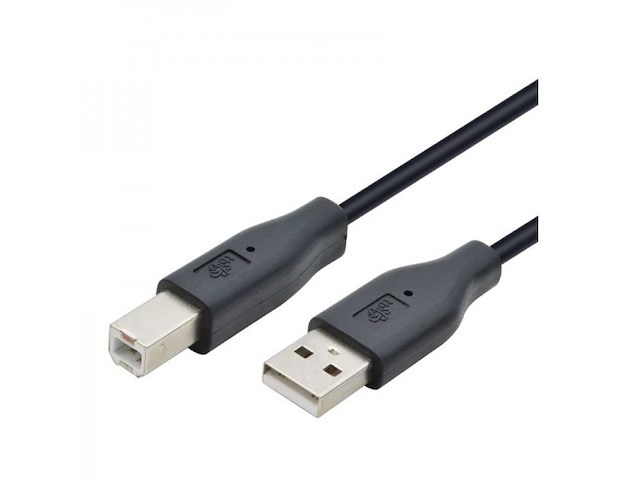 E-green Kabl USB A - USB B M/M 1.8m crni