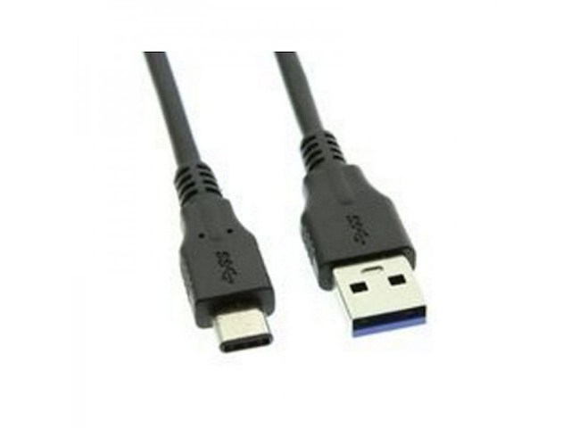 E-green Kabl USB 3.0 A - USB tip C 3.1 M/M 1M crni