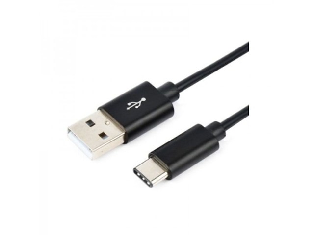 E-green Kabl USB 2.0 A - USB tip C 3.1 M/M 1M crni