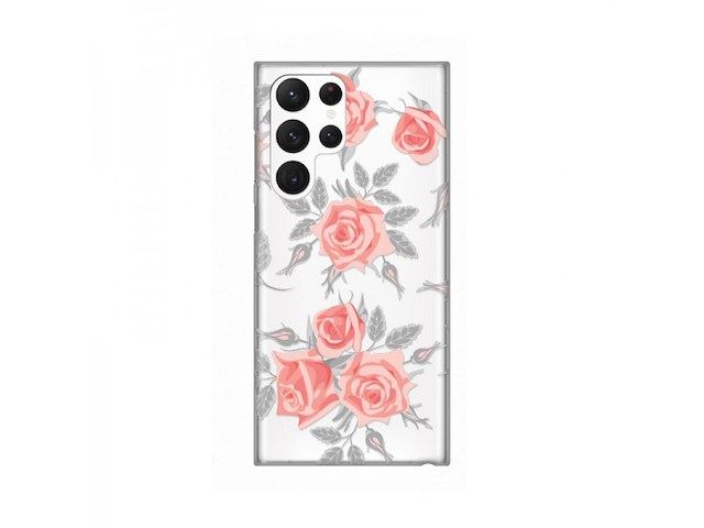 Maskica Silikonska Print Skin za Samsung S908B Galaxy S22 Ultra 5G Elegant Roses