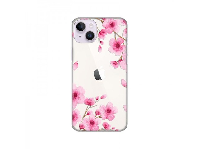 Maskica Silikonska Print Skin za iPhone 14 Plus 6.7 Rose flowers