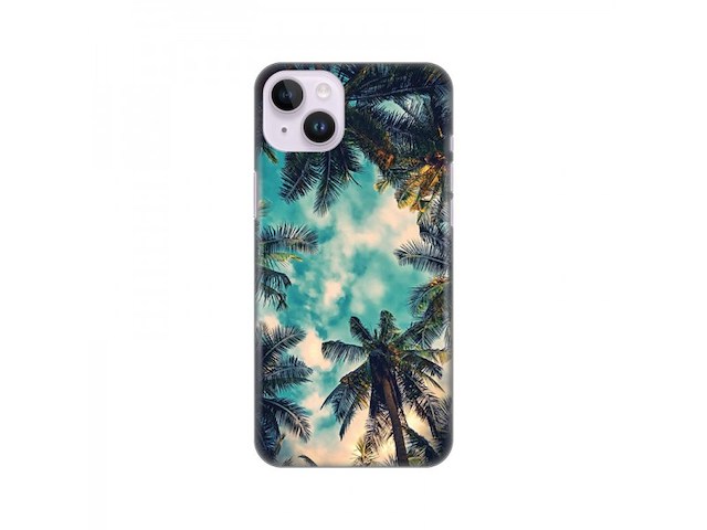 Maskica Silikonska Print Skin za iPhone 14 Plus 6.7 Palm tree