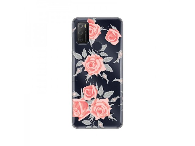 Maskica Silikonska Print Skin za Alcatel 1S 2021/3L 2021/A1 Alpha 21 Elegant Roses