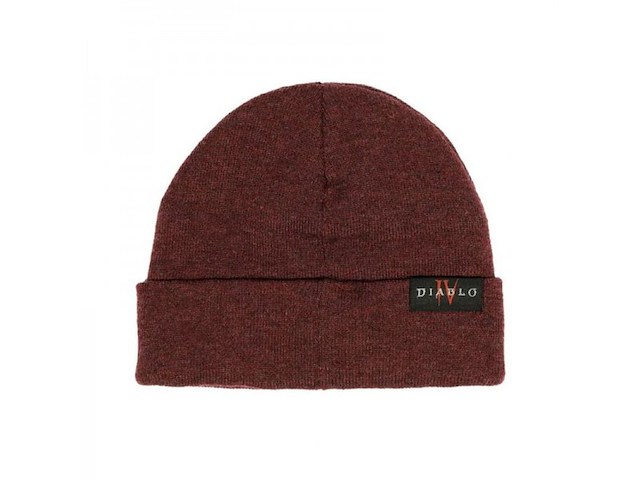 Diablo IV A New Threat Beanie Dark Red