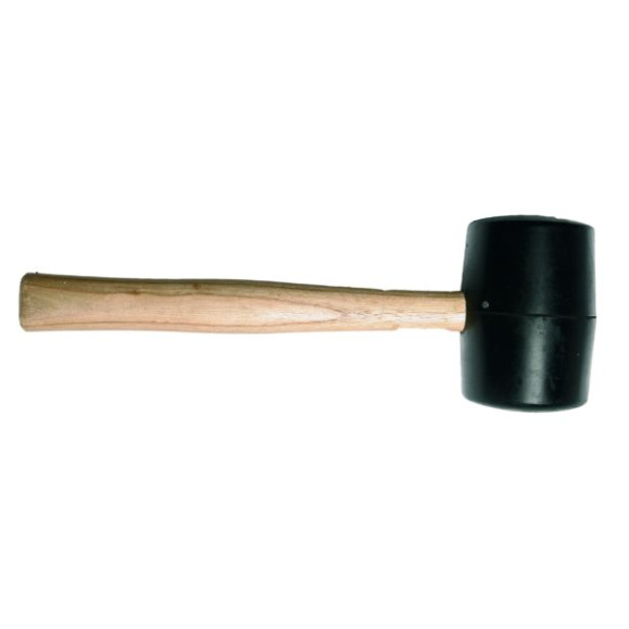 Čekić gumeni 0,25kg (55mm) drvena drška