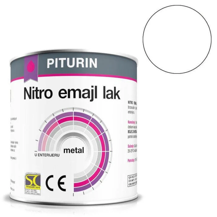 NITRO EMAJL LAK- BELI MAT