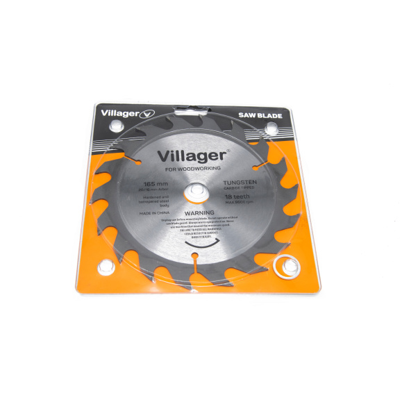 List testere za drvo 165mm 20/16 18teeth VILLAGER