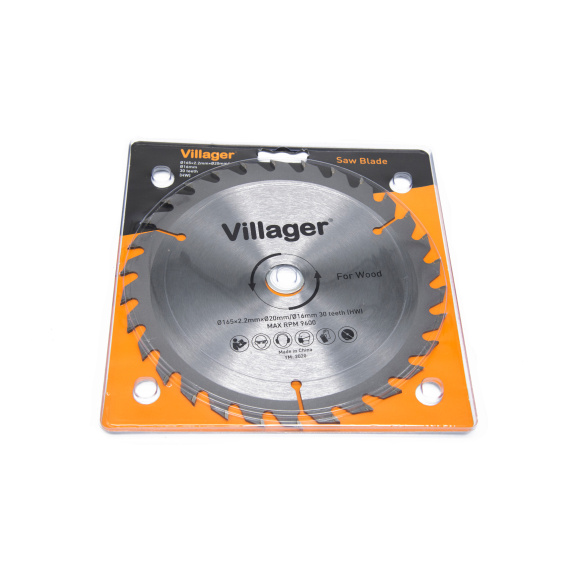 List testere za drvo 165mm 20/16 30teeth VILLAGER