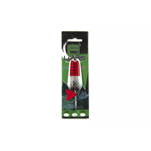 E Lures Spoon 18g SILVER-RED