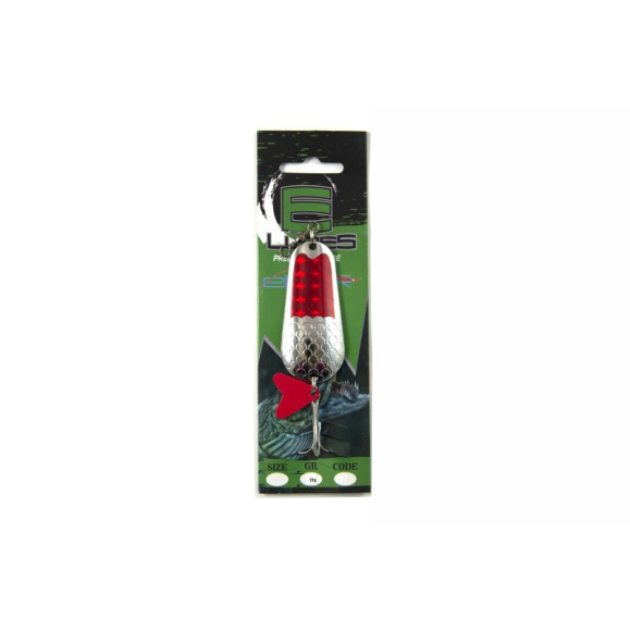 E Lures Spoon 28g SILVER-RED