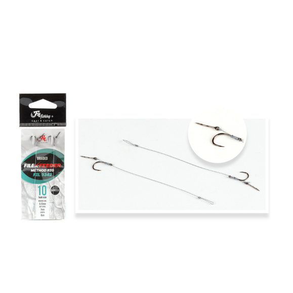 FILEX Method Rig Feeder Barbless (hook size:10)