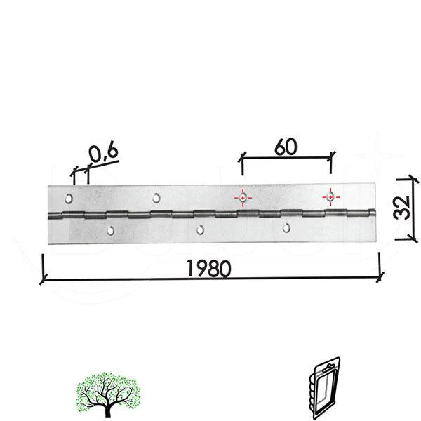 ŠARKA KLAVIR 9900 NIKL 1980/32/0,6MM BPDQ