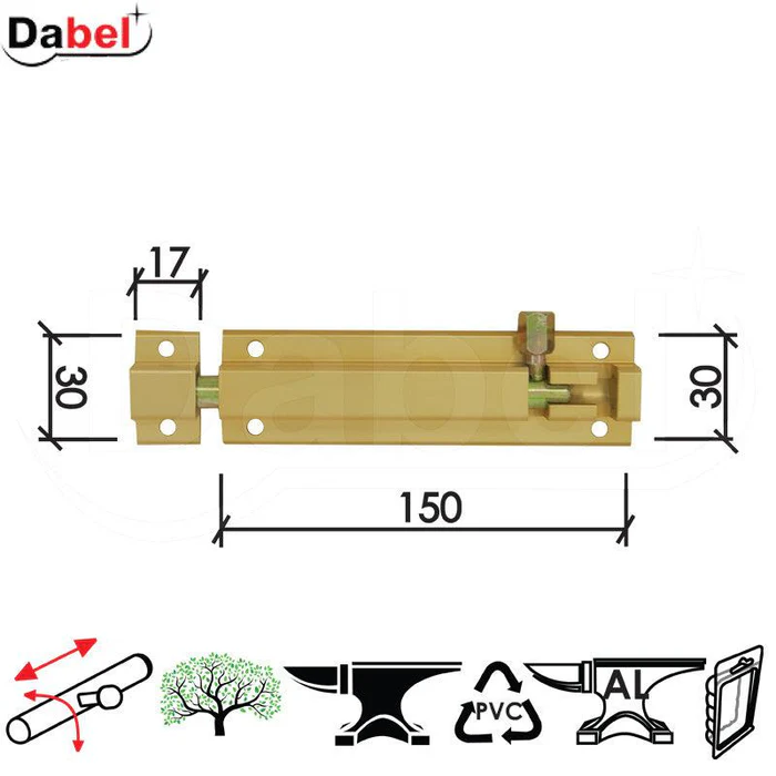 REZA ZA VRATA 500 Ms 150x30/17x30mm