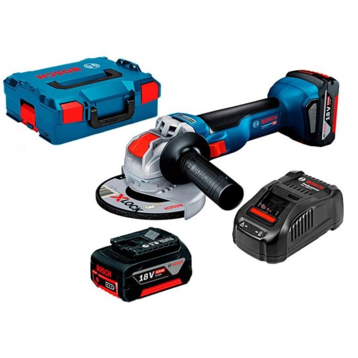 Bosch GWX 18V-10 125 mm L-Boxx 2x GBA 18V 5 Ah akumulatorska ugaona brusilica