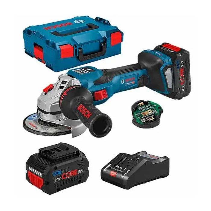 Bosch GWS 18V-15 SC 125 mm L-Boxx 2x ProCORE18V 8 Ah aku brusilica