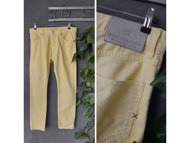 Scotch&;soda zute muske pantalone farmerke M?