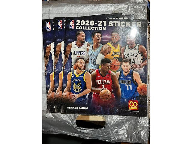 NBA 2020 - 21 Sticker Collection album za sličice