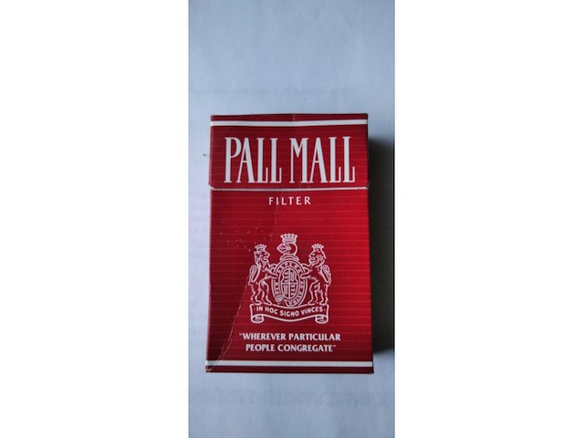 Pall Mall kutija od cigareta iz Svajcarske