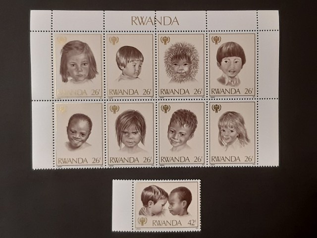 Ruanda 1979. - Deca ** Kompl. ser. Polutabak gornji