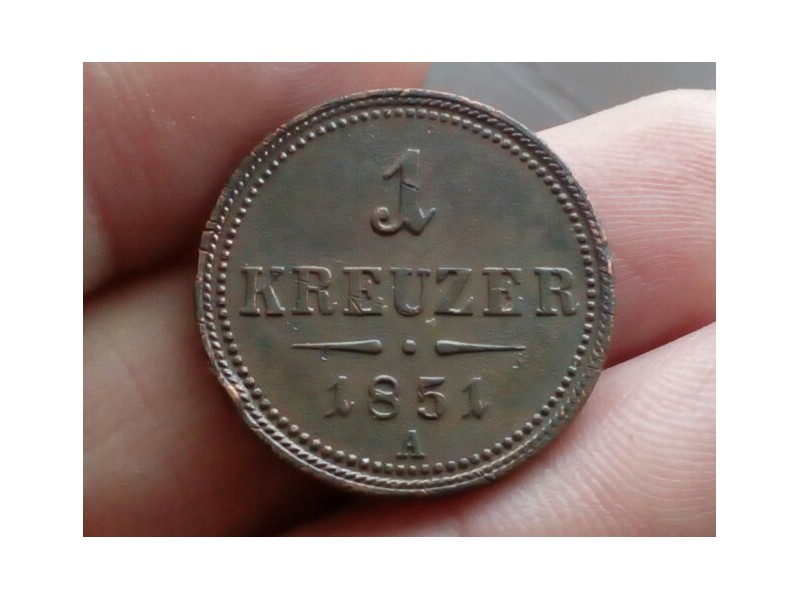 1 krajcer 1851 A