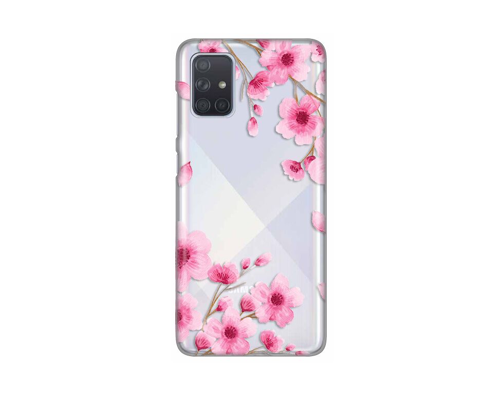 Silikonska futrola PRINT Skin - Samsung A715F Galaxy A71 Rose flowers