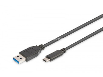 USB3.0 to USB-C Cable, up to 5Gbit/s, 1.8m ( AK-300136-018-S )